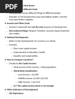 Class 10 Economics: Development Notes | PDF