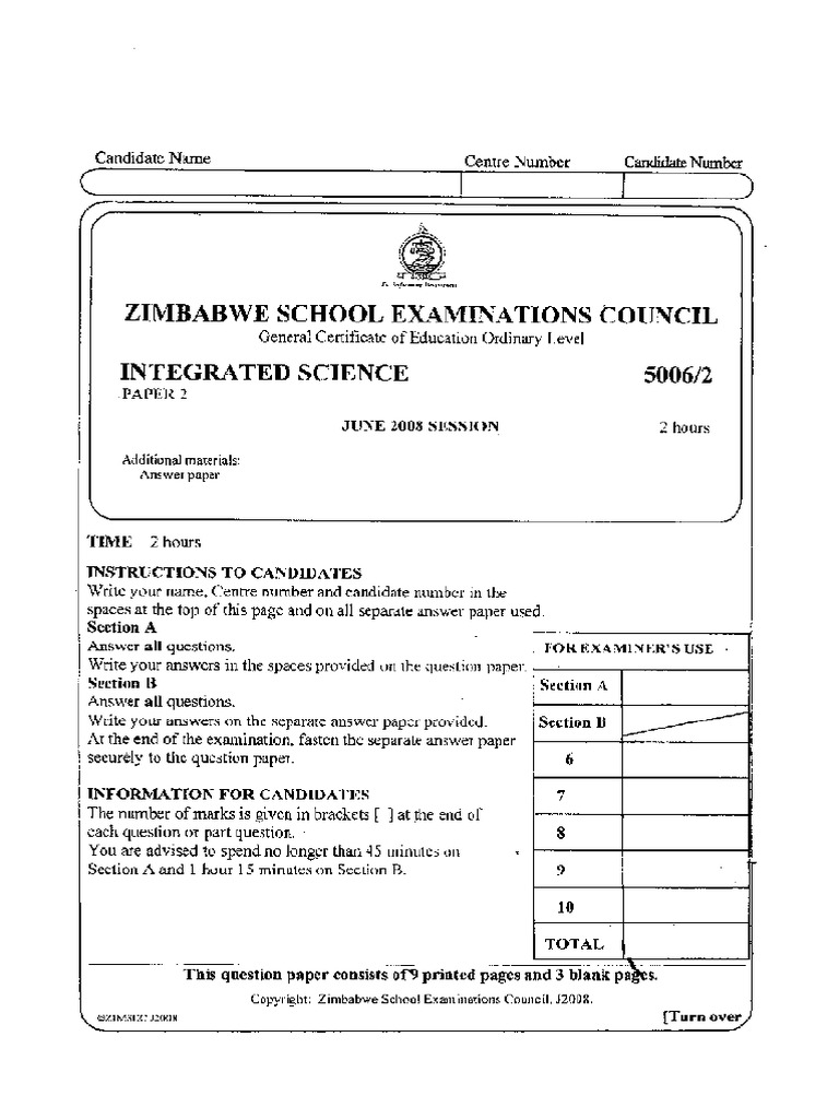 5006 Jun08 QP 2 | PDF
