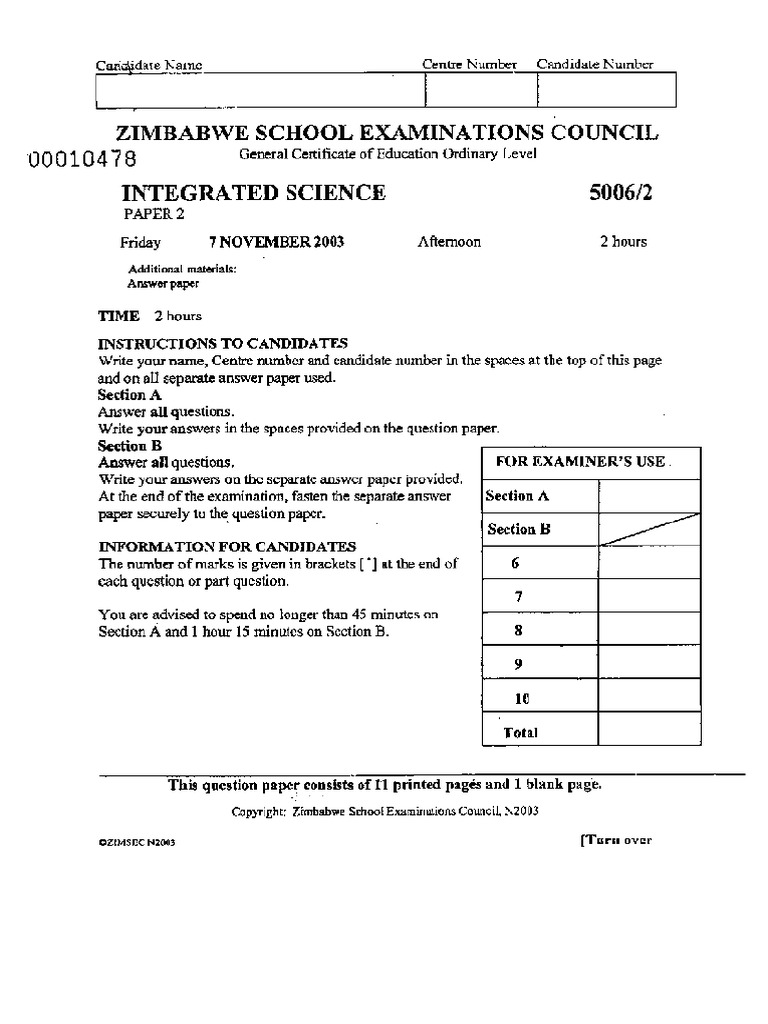 5006 Nov03 QP 2 | PDF
