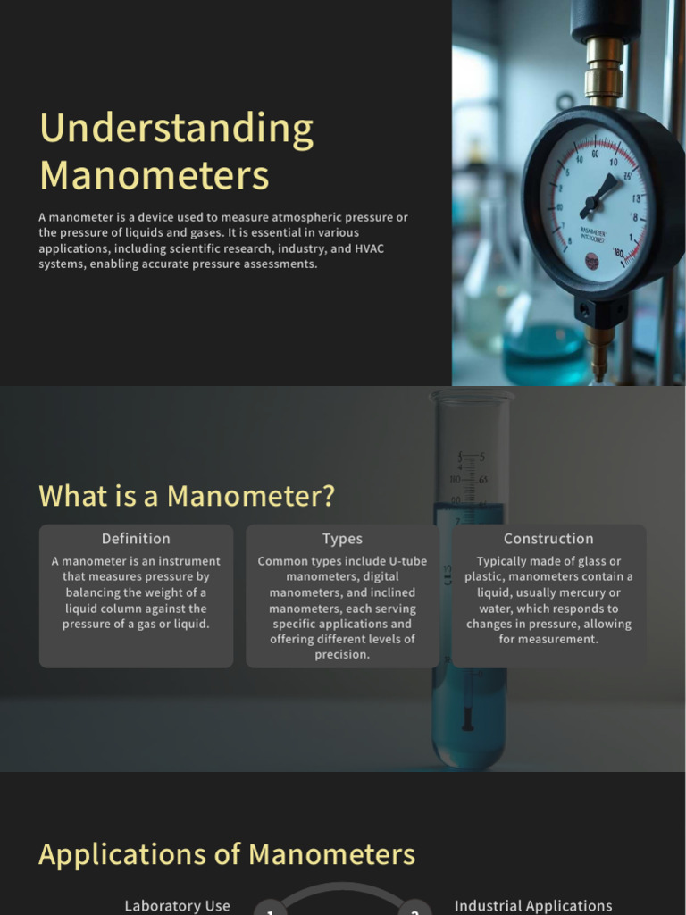 Manometers: Types, Uses, and Benefits | PDF | Pressure Measurement ...