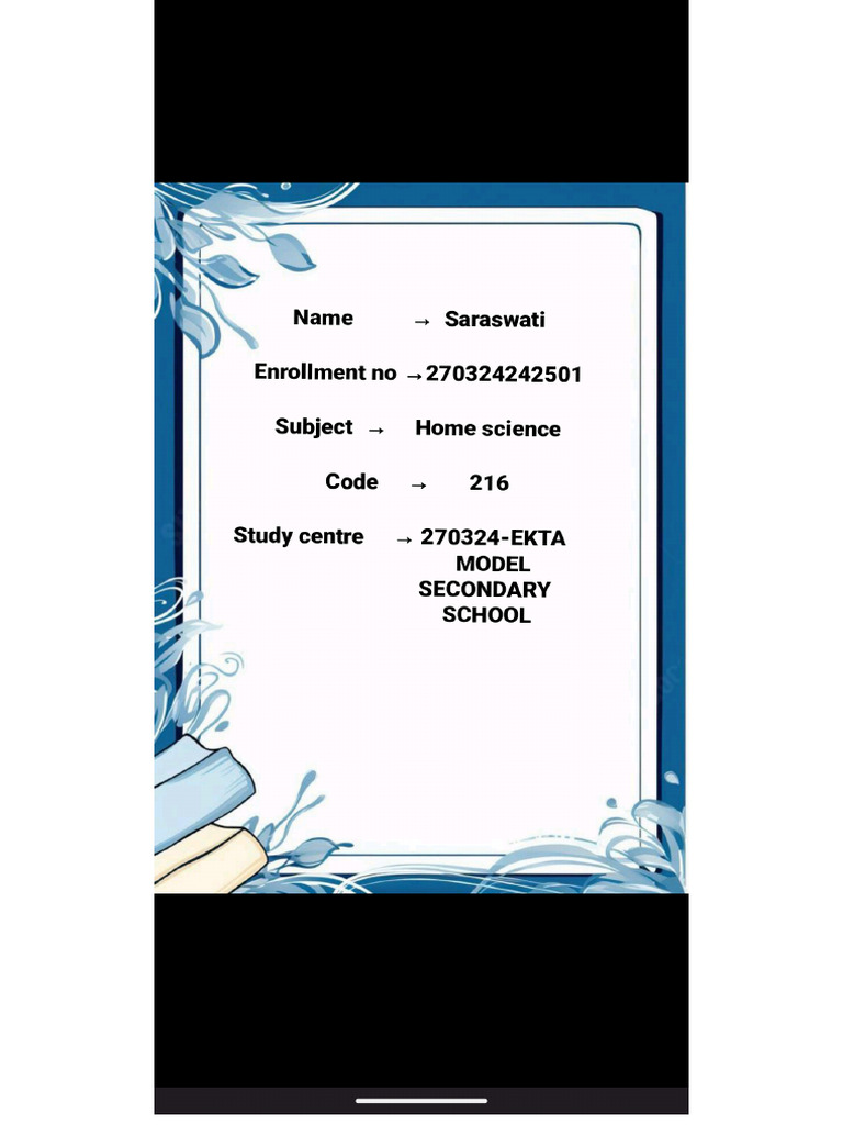 Home Science | PDF