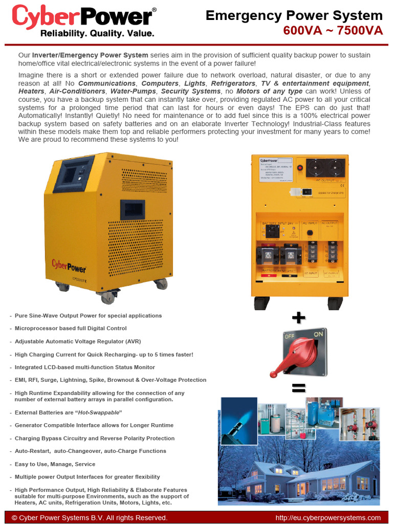 CyberPower Eps Series Infoguide | PDF | Amplifier | Power Inverter
