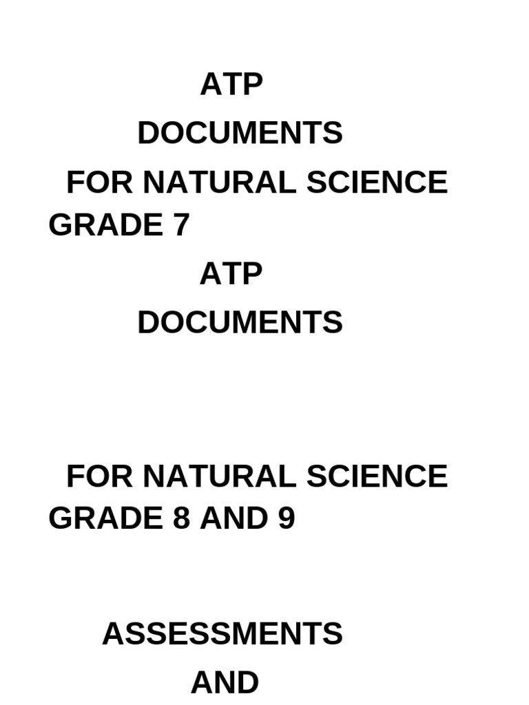 ATP Documents For Natural Science Grade 7 ATP Documents | PDF