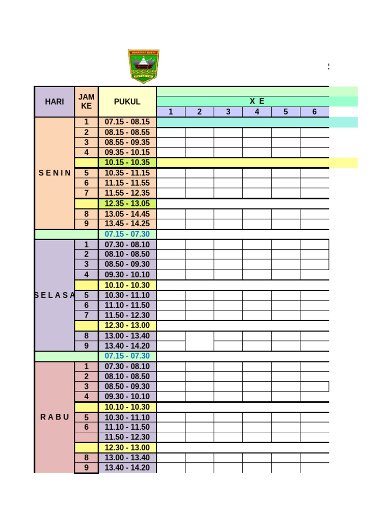 Jadwal - 2025 (1) - Untuk Di Revisi-Moving Classnya | PDF