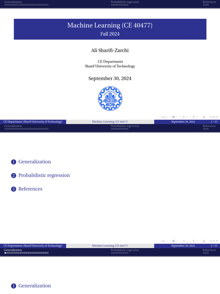 01-Linear Regression-Part 2 | PDF | Regression Analysis | Machine Learning