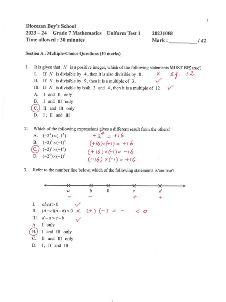 DBS G7 UT1 (20231018) - Solution | PDF