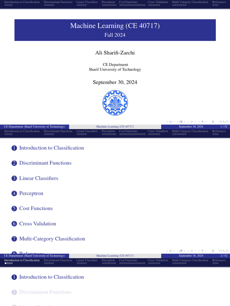 02 Linear Classification | PDF | Statistical Classification | Machine Learning