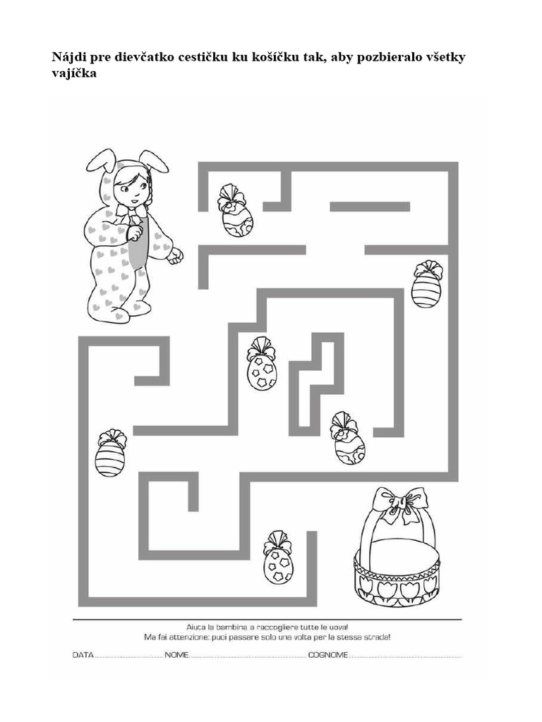 Cesticka S Plnym Kosikom Vajicok | PDF