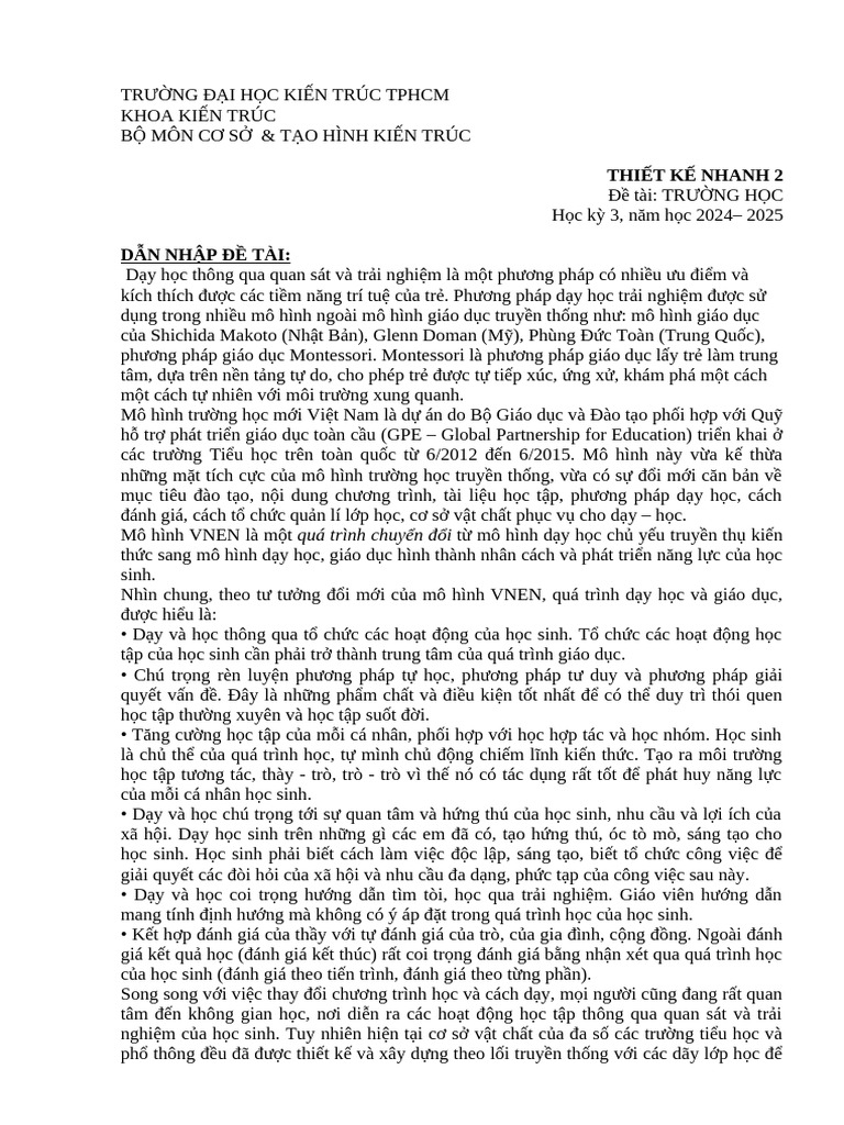 2025 TKN - 2 Truong Hoc | PDF