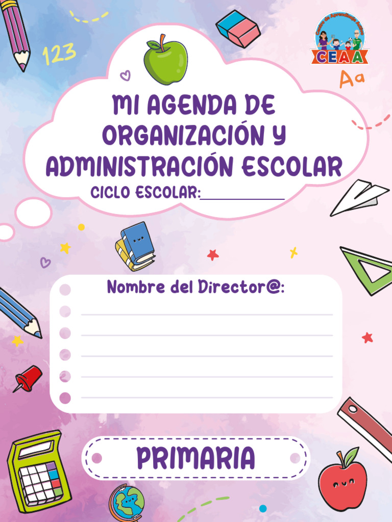 Agenda del Director Escolar Primaria | PDF