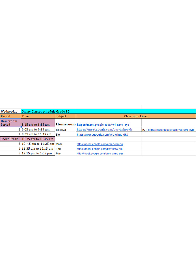 Online Class TT | PDF