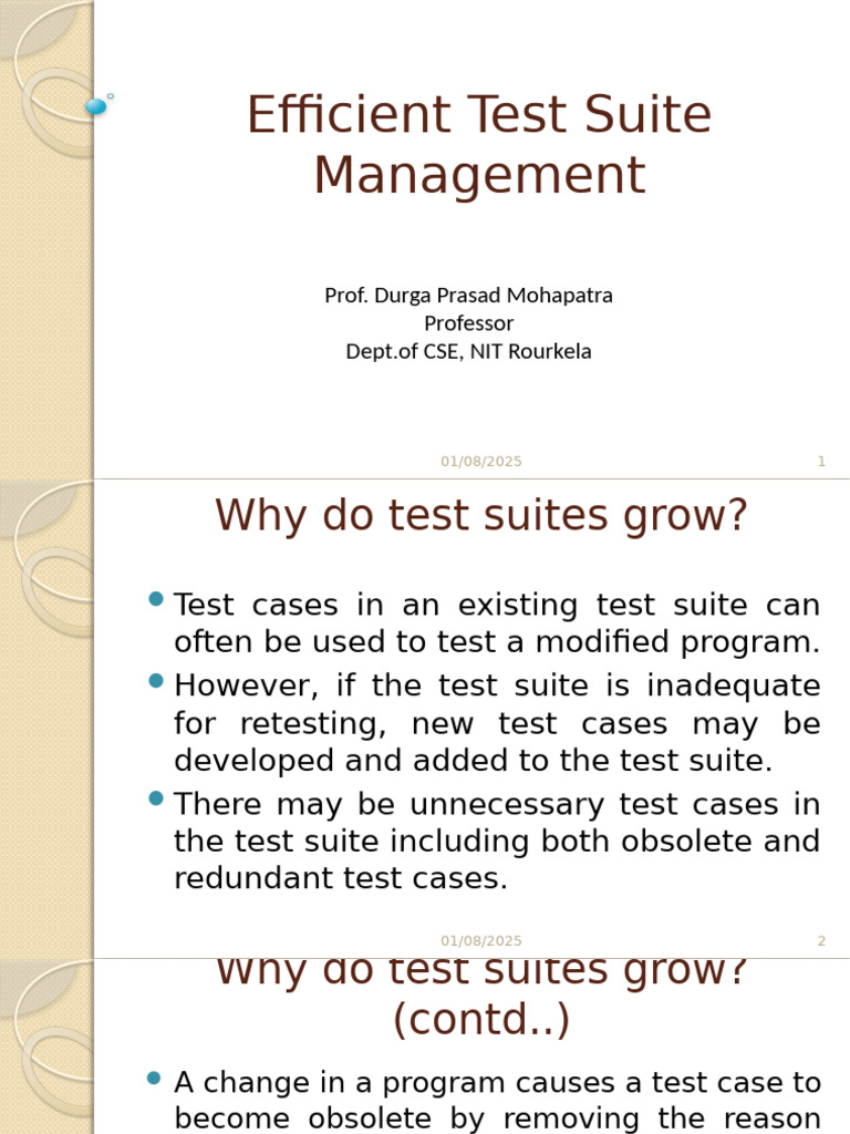 Efficient Test Suite Management Strategies | PDF | Software Engineering