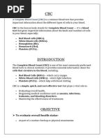 Complete Blood Count Test Results | PDF