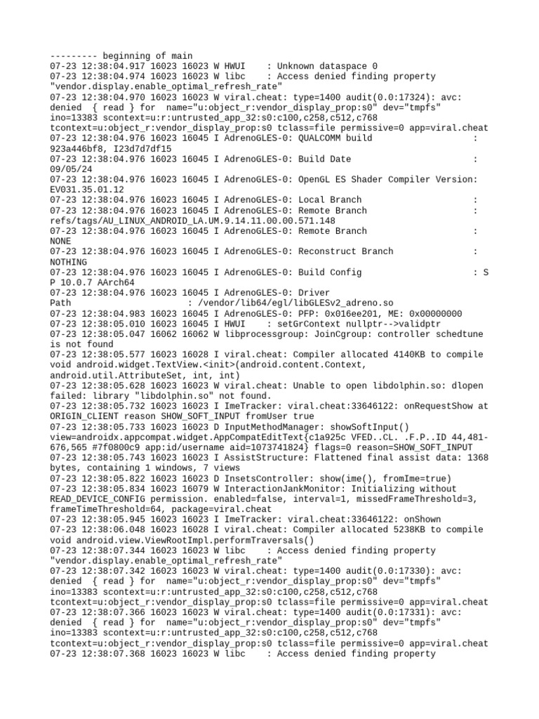 Input Method Events in Viral Cheat App | PDF | Computing Platforms ...