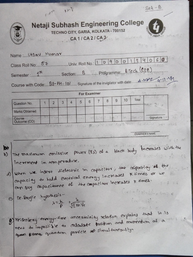 Utsav Kumar - CSE - B - 57 | PDF