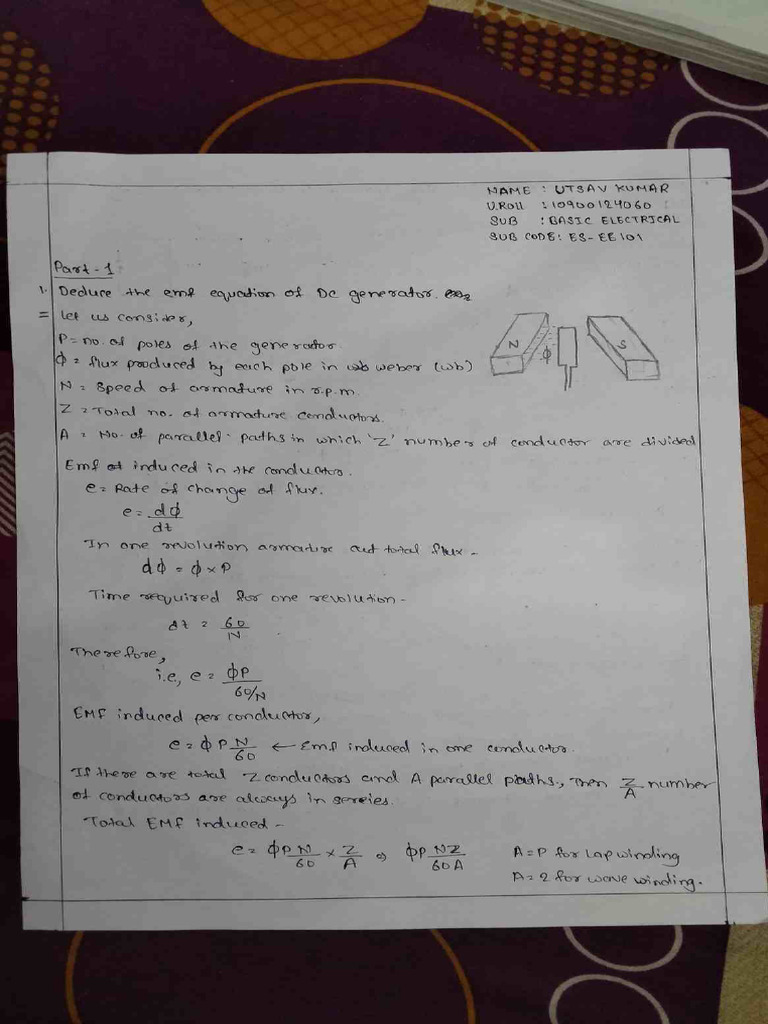 Utsav Kumar Cse B 57 Electrical Eng. | PDF