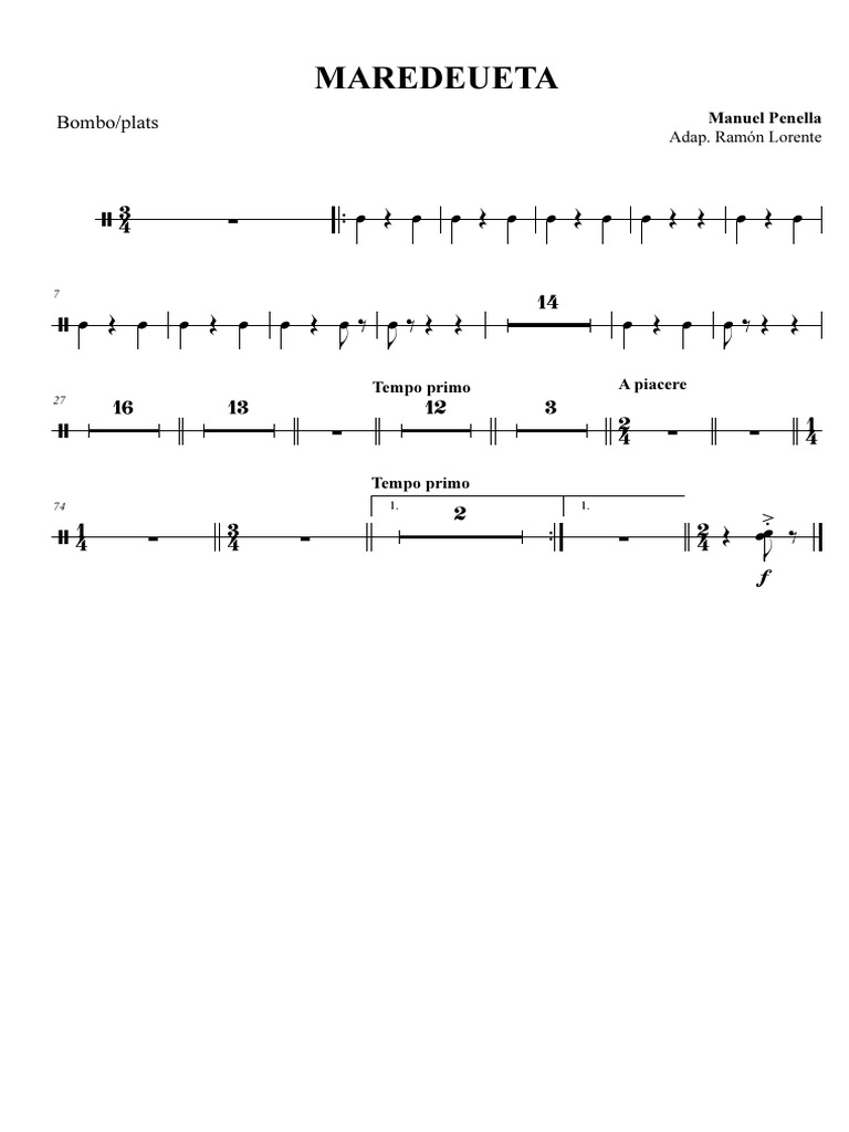 Maredeueta. Bombo | PDF