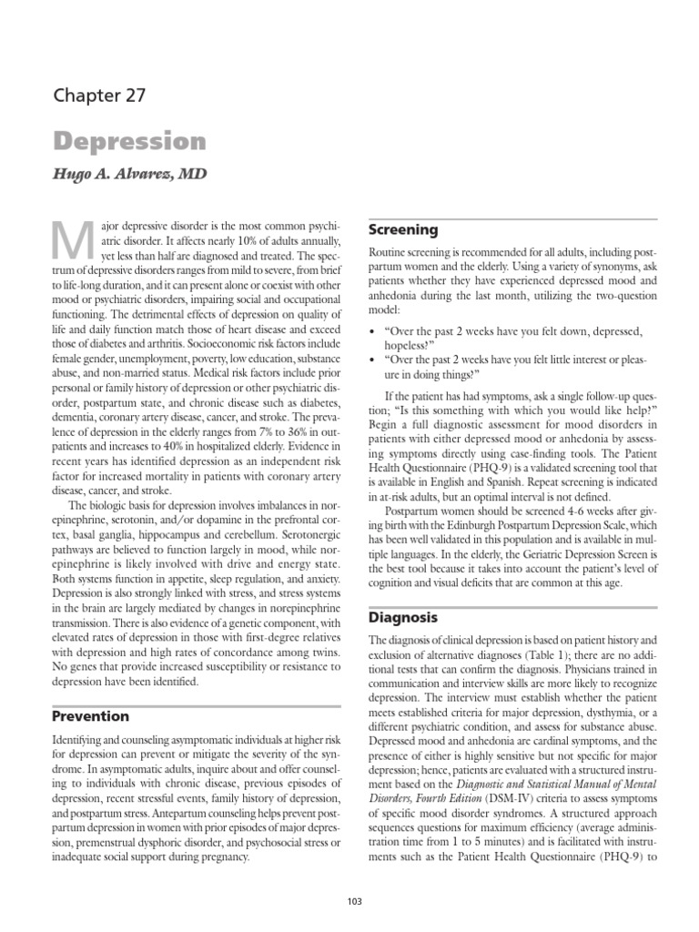 Understanding Major Depressive Disorder | PDF | Major Depressive ...