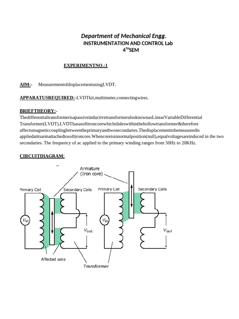 Measurement Techniques in Mechanical Engineering | PDF | Pressure ...