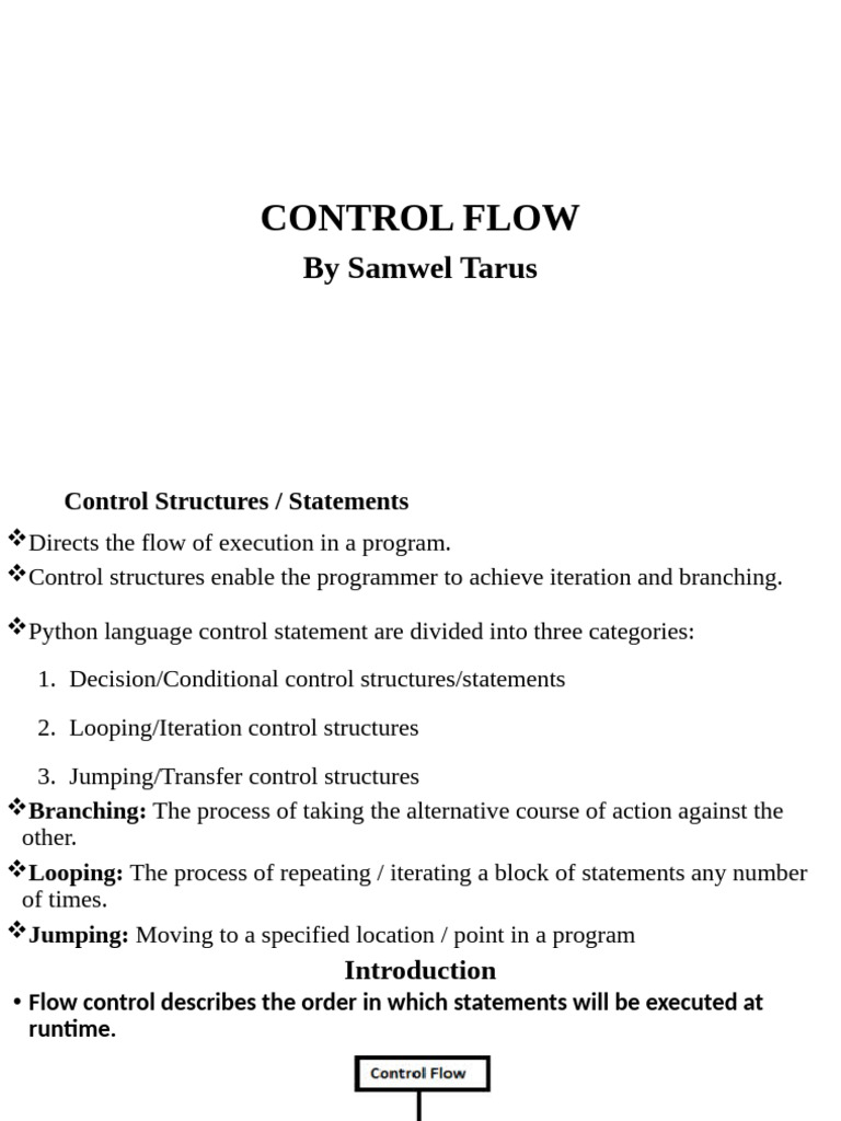 COM 400Lesson 2 | PDF | Control Flow | Software Development