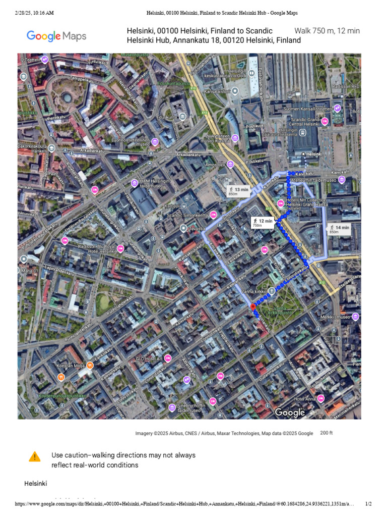 Helsinki, 00100 Helsinki, Finland To Scandic Helsinki Hub - Google Maps ...