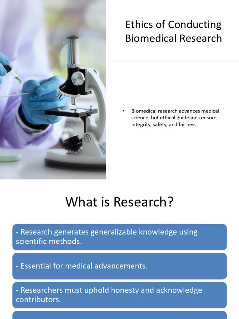 Ethical Guidelines in Biomedical Research | PDF | Informed Consent ...