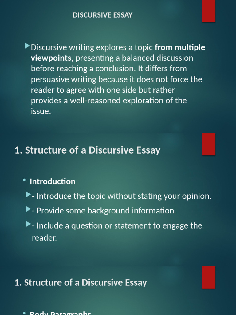 4343 File Discursive Essay | PDF | Essays | Argument