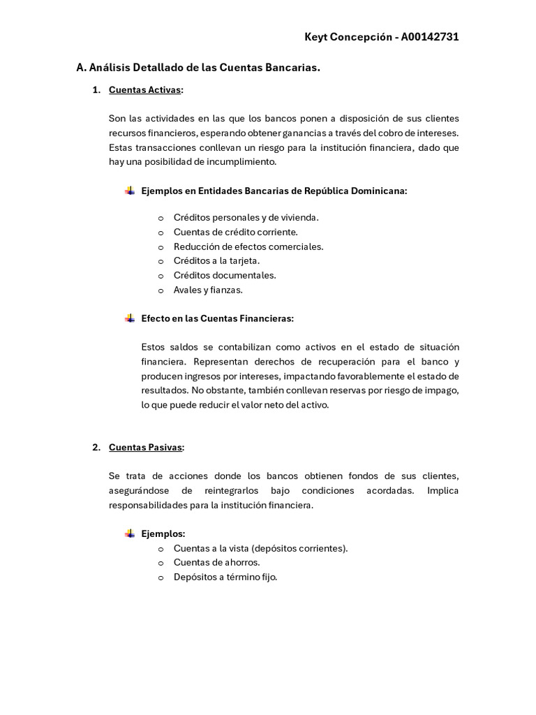 Concepcion Keyt. Entregable. Análisis y Descripción | PDF | Bancos ...