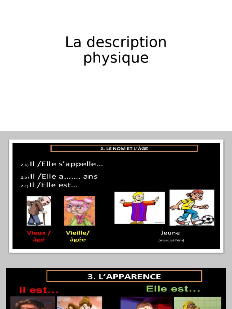 La Description Physique | PDF