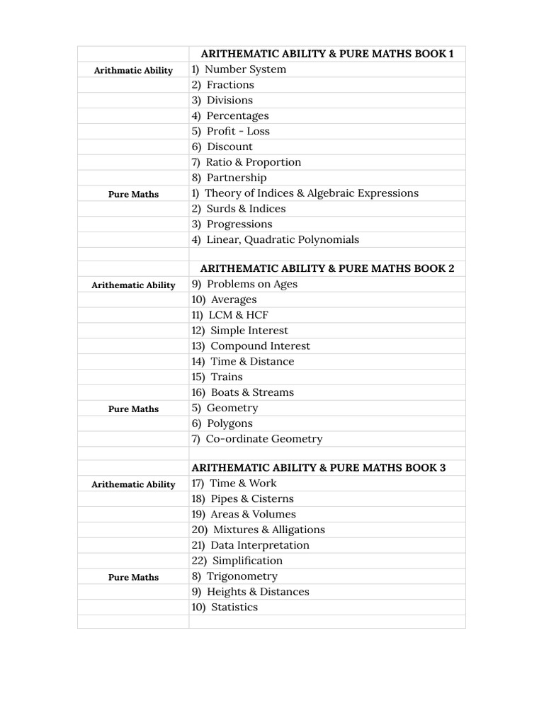 Arithmetic and Reasoning Skills Guide | PDF