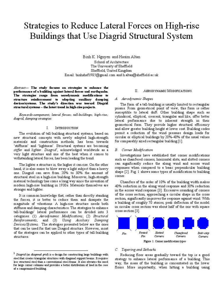 Strategies To Reduce Lateral Forces On High-Rise Buildings That Use ...