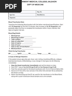 Blood Transfusion Notes-1 | PDF