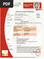 BKI Verified Gross Mass Certificate | PDF