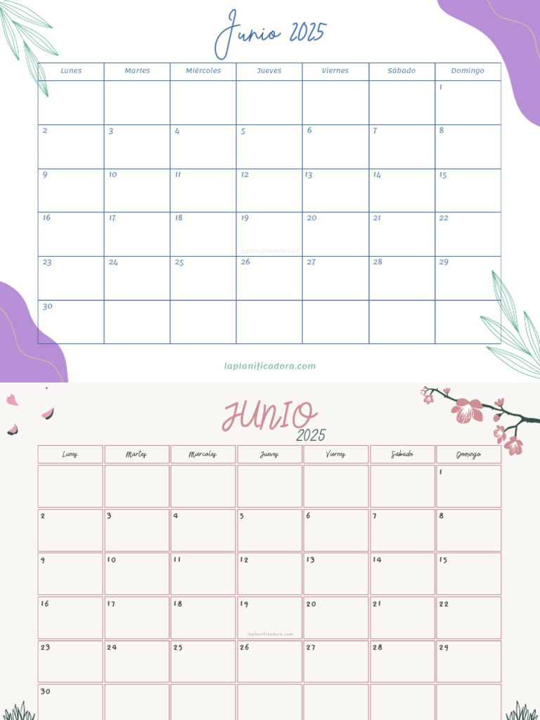 Calendario Junio | PDF