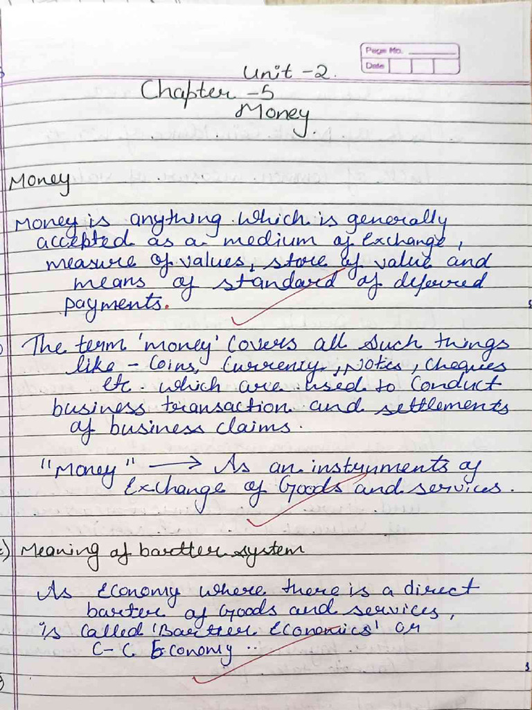 Money Banking Notes | PDF