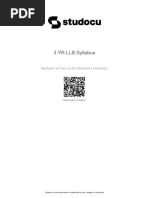 First Year LLB Syllabus | PDF