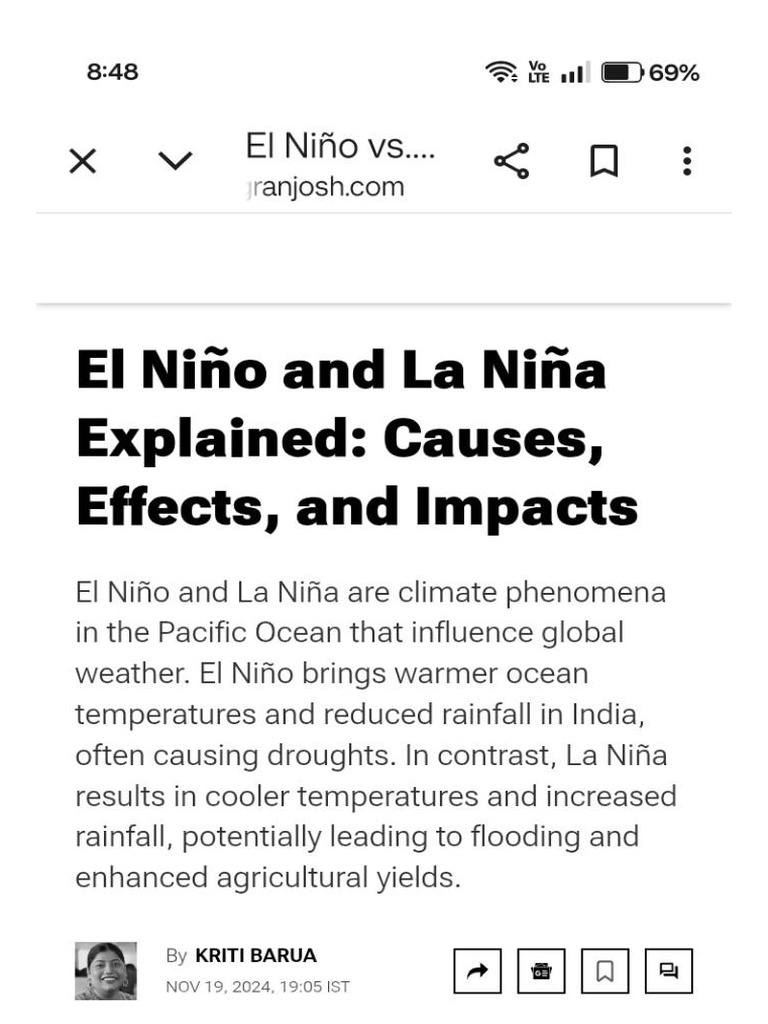 El Nino La Nina Explained | PDF