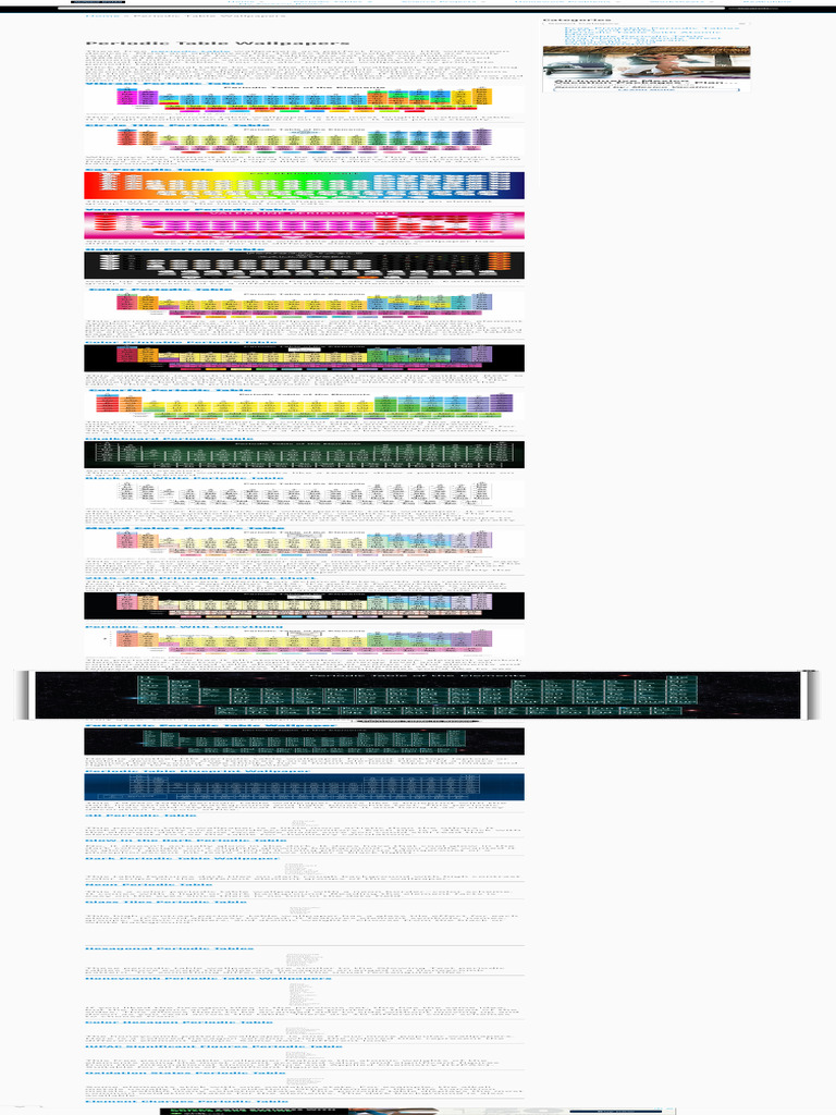 High-Resolution Periodic Table Wallpapers | PDF | Periodic Table ...