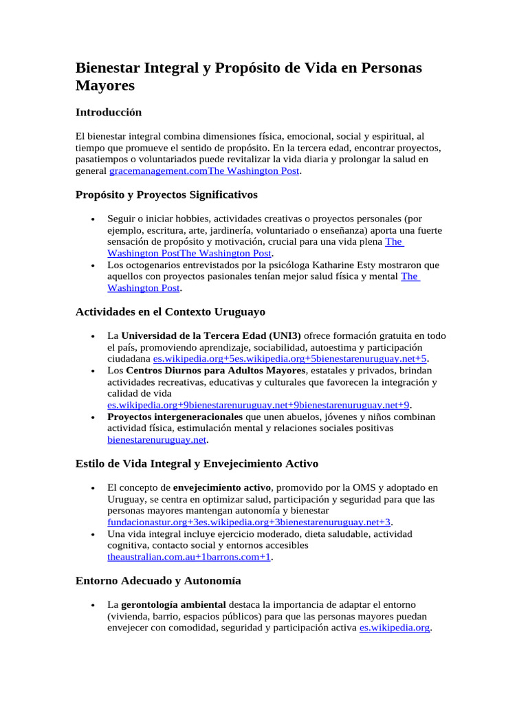 Bienestar y Propósito en Personas Mayores | PDF | Vejez | Ciencias del ...