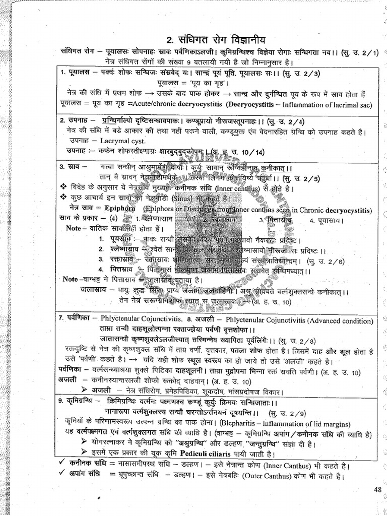 DR - Lodhi Notes (Shalya, Salkya, PTSR, KB, KC, PK) | PDF