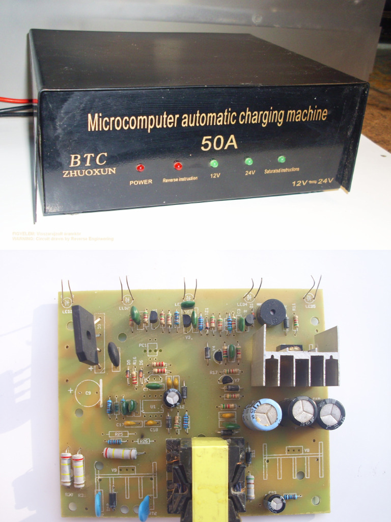 BTC Zhuoxun-50a 12v-24v Charger Schema | PDF