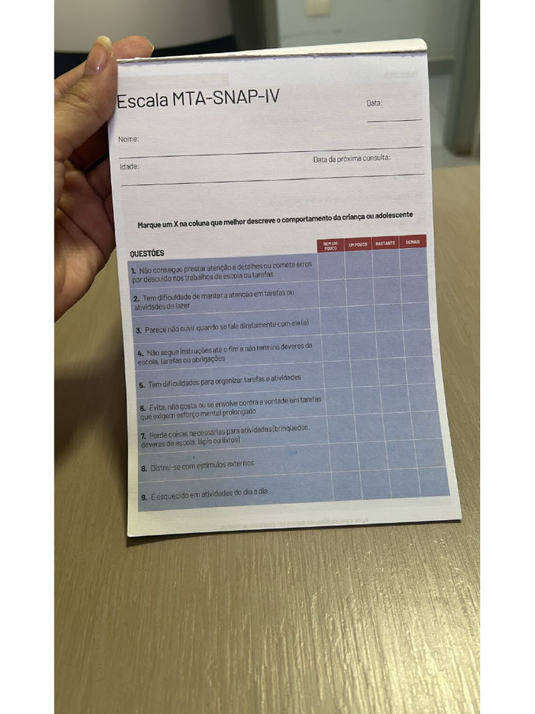 Escala_MTA-SNAP-IV (1) | PDF