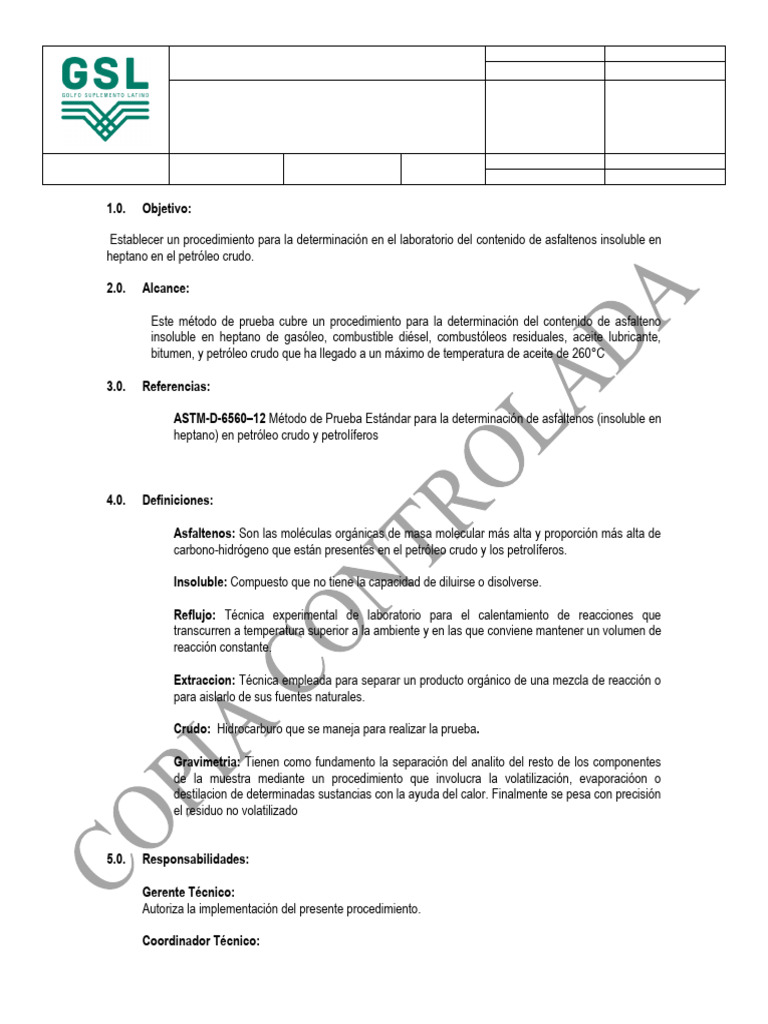 Lab-P17 Determinacion de Asfaltenos Por El Metodo Astm D 6560 Ver. 01 ...