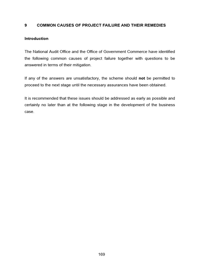 Project Failure Causes and Remedies | PDF | Evaluation | Risk