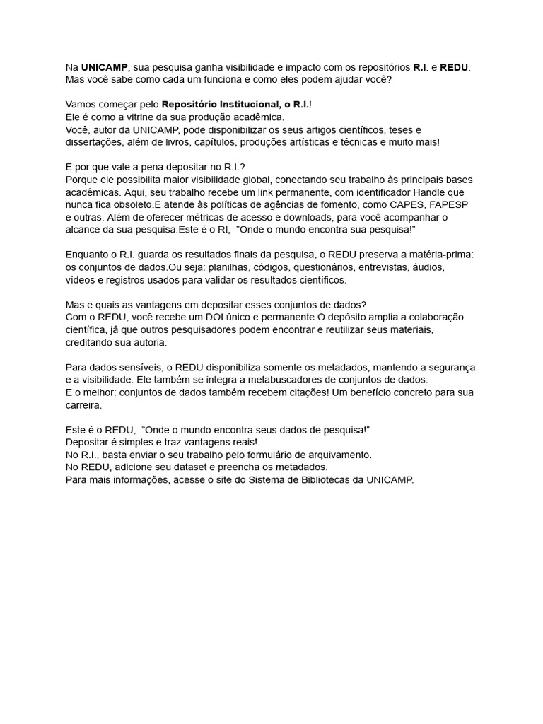 Roteiro Video Sbu | PDF