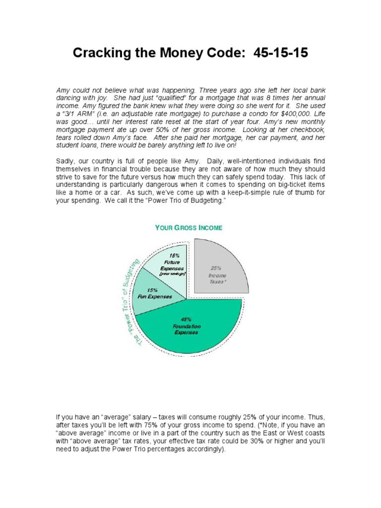 Cracking Money Code | PDF | Retirement | Mortgage Loan