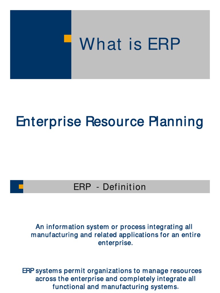 2 - Erp General | PDF | Enterprise Resource Planning | Business Process