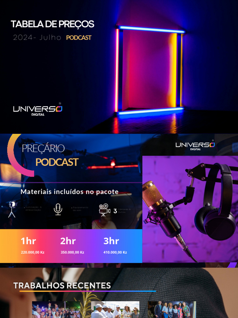 Preços de Podcast em Julho 2024 | PDF