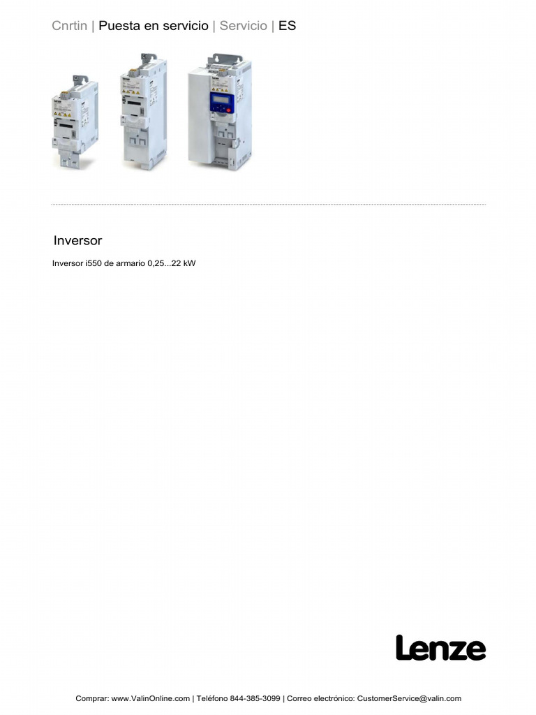 Lenze I550 | PDF | Electrónica | Tecnología de información y comunicaciones