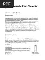 Biology AQA A-Level Required Practical: Chromatography Writeup | PDF ...